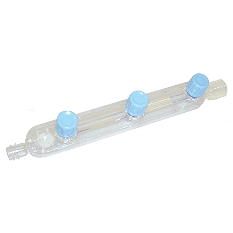 6" Chemo-Safety System Manifold w/3 1 Way Valves, 1.5ml PV