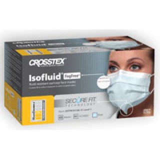 New Crosstex Securefit Isofluid Earloop Mask, Blue by Crosstex ...