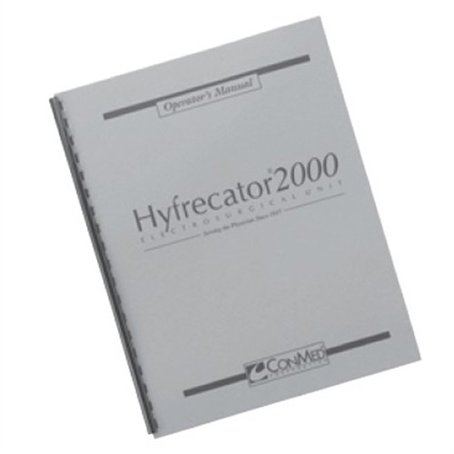 Conmed Operator's Manual in English for Hyfrecator 2000 Electrosurgical ...