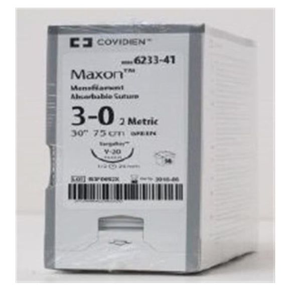 Medtronic Maxon 75 cm 1/2 Circle Size 3-0 V-20 Monofilament ...