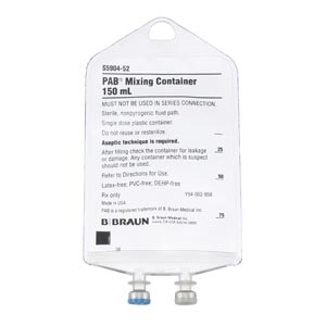 B Braun Medical, Inc. PAB® Partial Additive Bag, 150mL