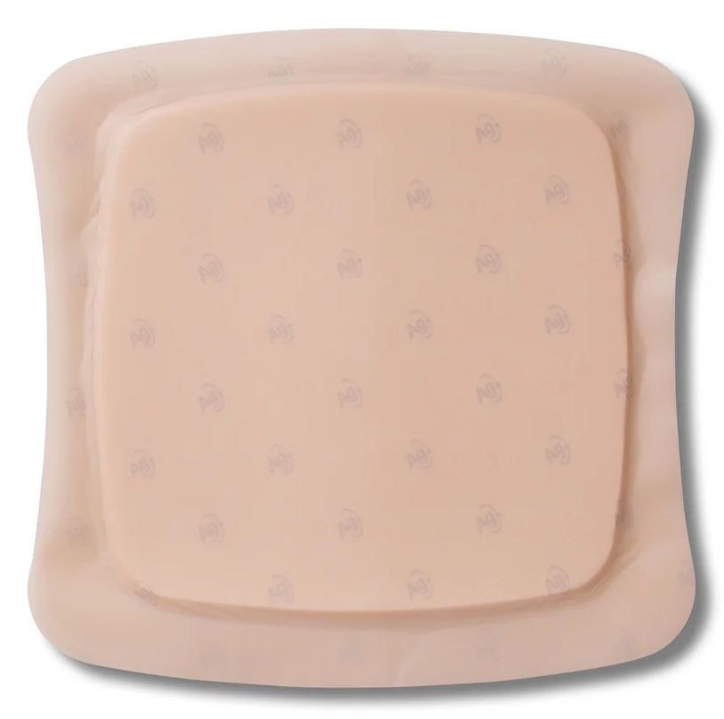 Convatec Ag Foam Dressing, Adhesive, 3 1/4" x 3 1/4"