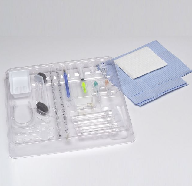 Lumbar Puncture Tray with Safety Components, Adult, Spinal Needle with ...