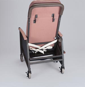 Posey Wheelchair Safety Belt, Soft, w/ Foam Padded Pelvic Restraight ...